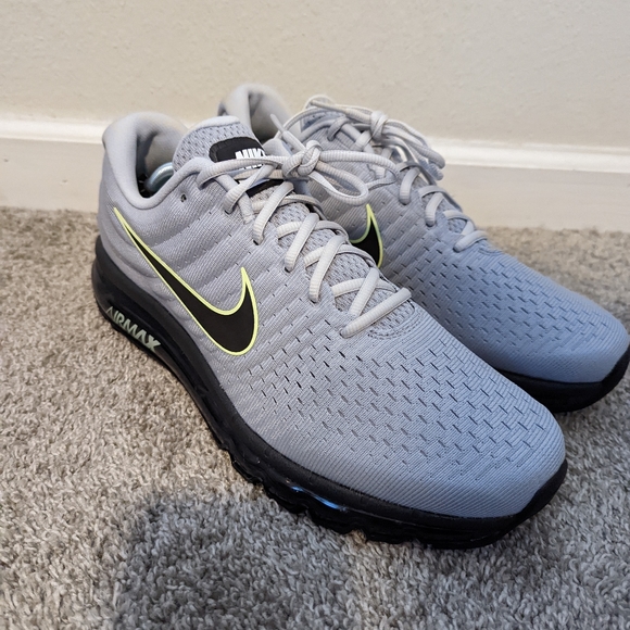 Nike | Shoes | New Nike Air Max 27 Wolf Grey Running Black 849559012 ...